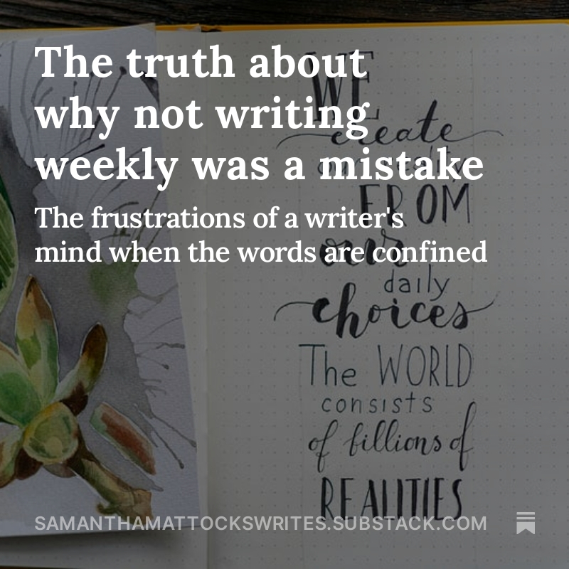 Substack: On writing weekly. – Award-winning author and journalist ...